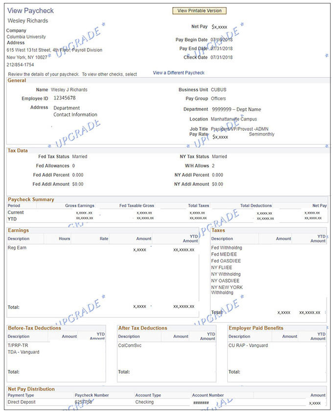 Pay Resources | Human Resources
